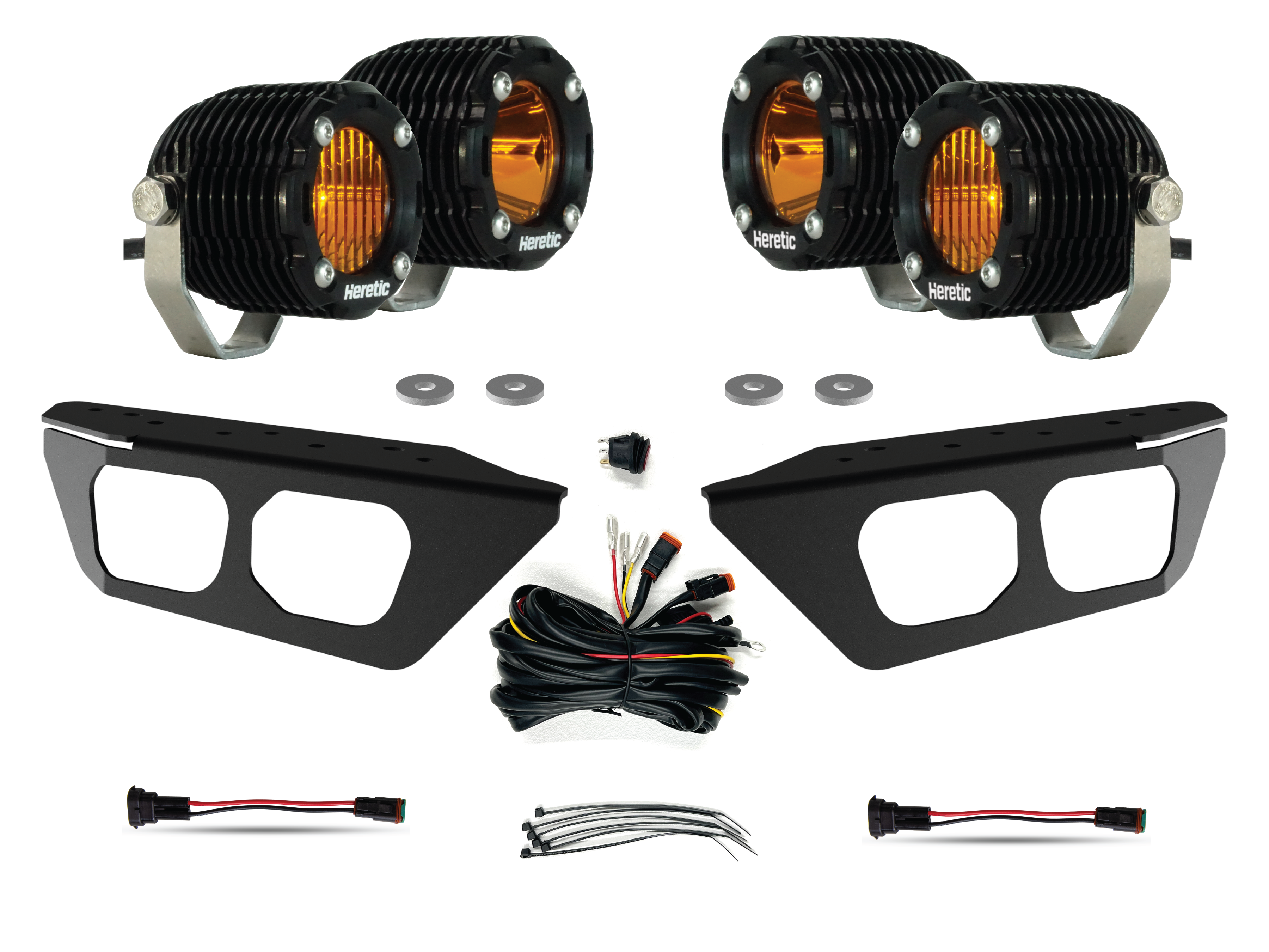 Ford Ranger Raptor (2024+) - Dual BA-1R LED Fog Light Kit | Heretic Studio