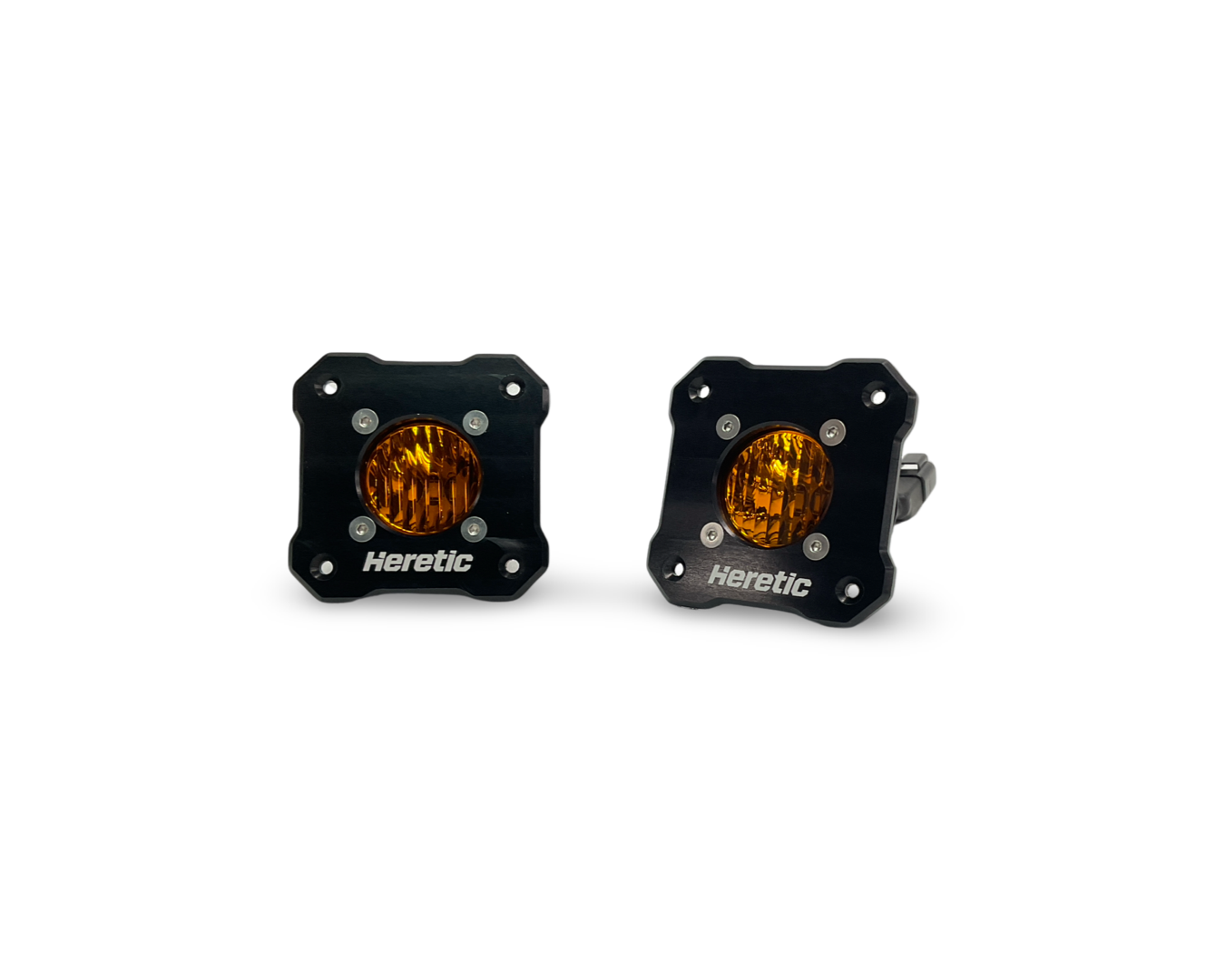 BA-1R Amber Flush Mount LED Pod Light Pair Pack– Heretic Studio