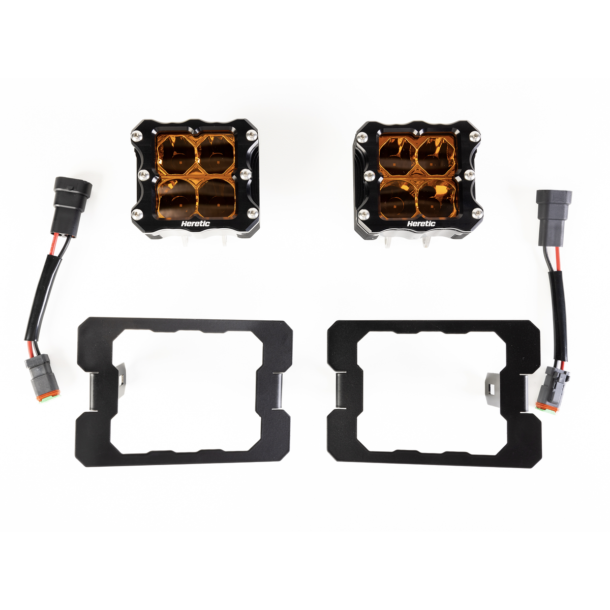 Ford F-250 and 350 Super-Duty (2017-2020) - LED Fog Light Kit - Amber ...