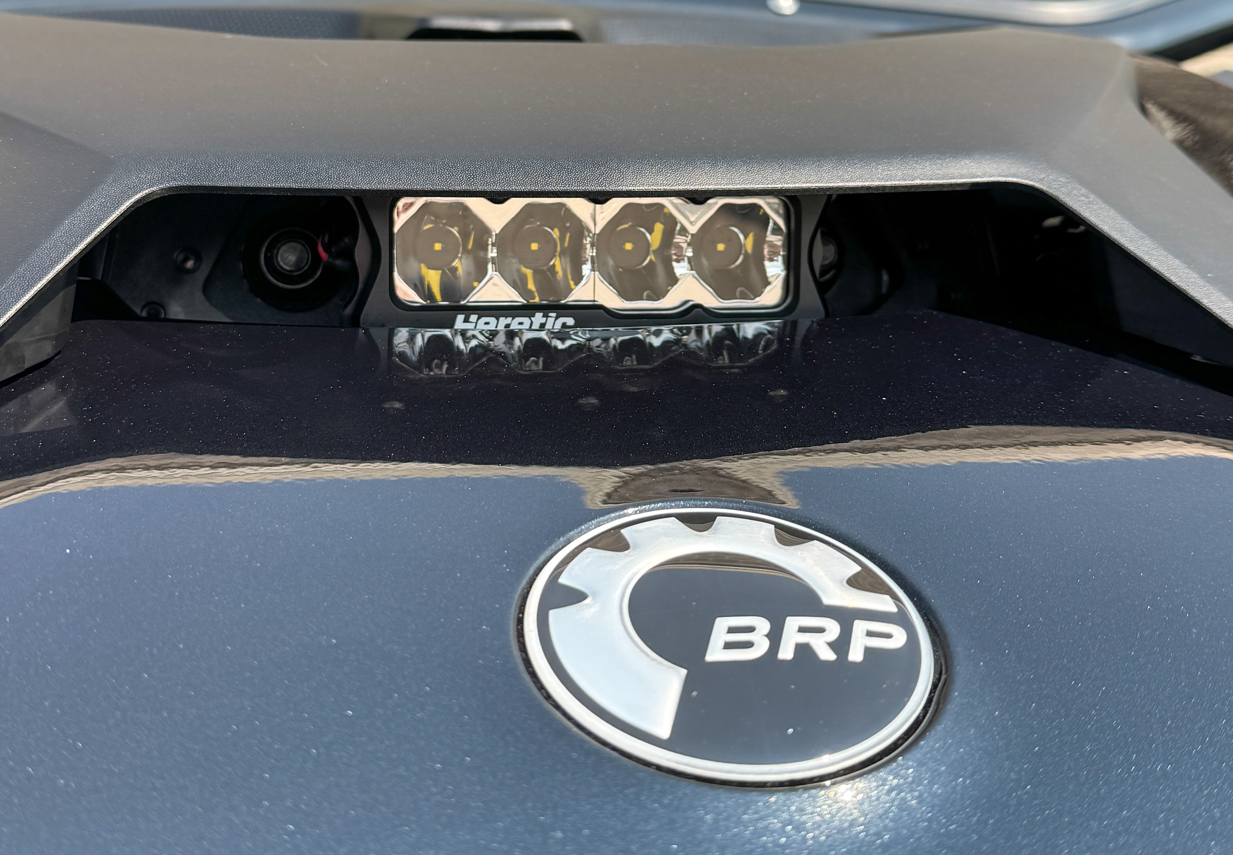 Can Am Maverick R BA-4 Hood Scoop LED Light Bar | Heretic Studio
